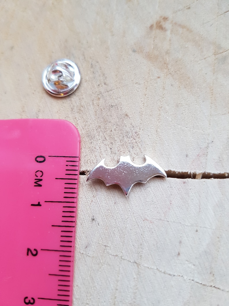 Bat Tie Tack Bat Pin Sterling Silver Bat Tie Tack Lapel - Etsy UK