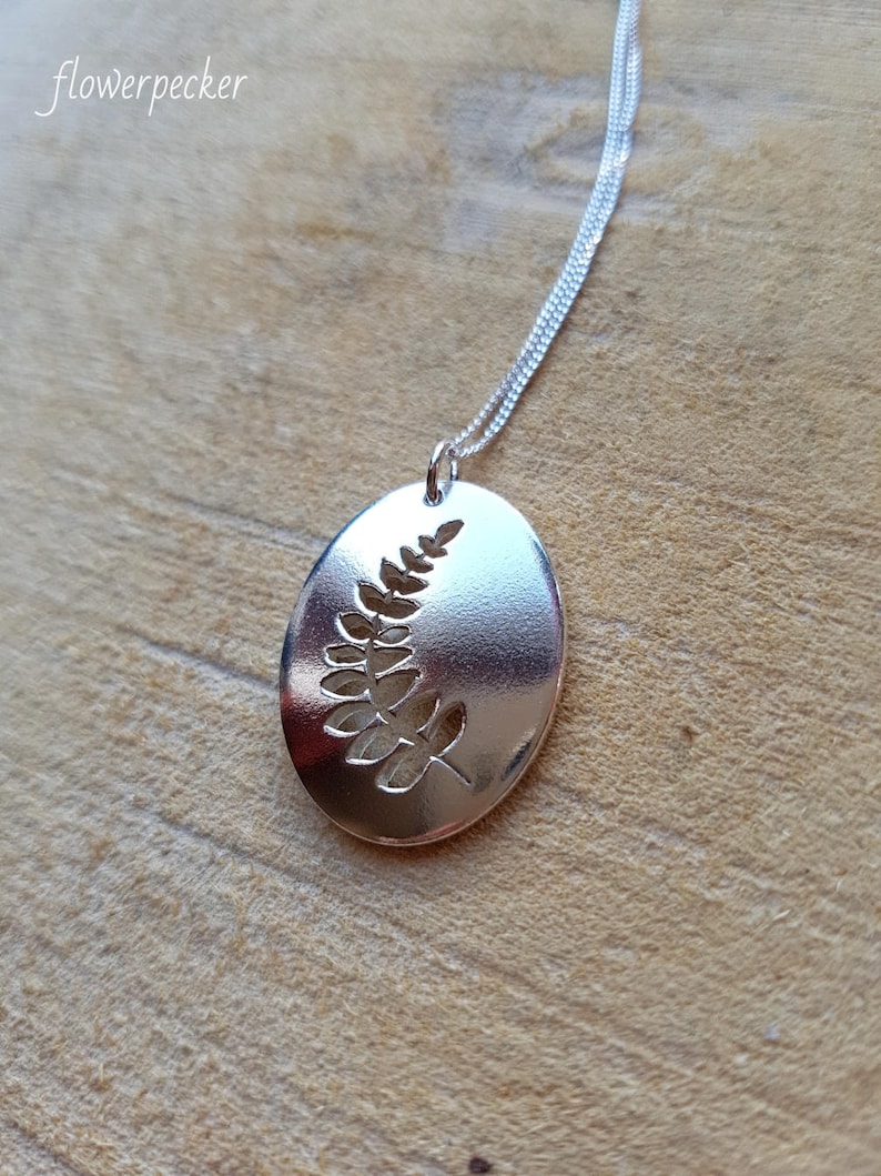 Fern Necklace Sterling Silver Fern Nature Jewellery Fern - Etsy