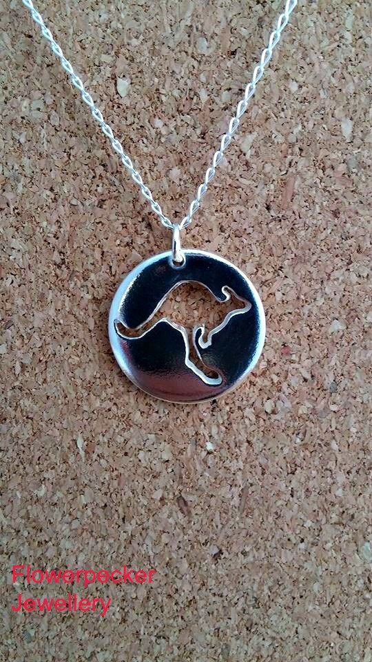 Kangaroo Necklace in Sterling Silver - Etsy UK