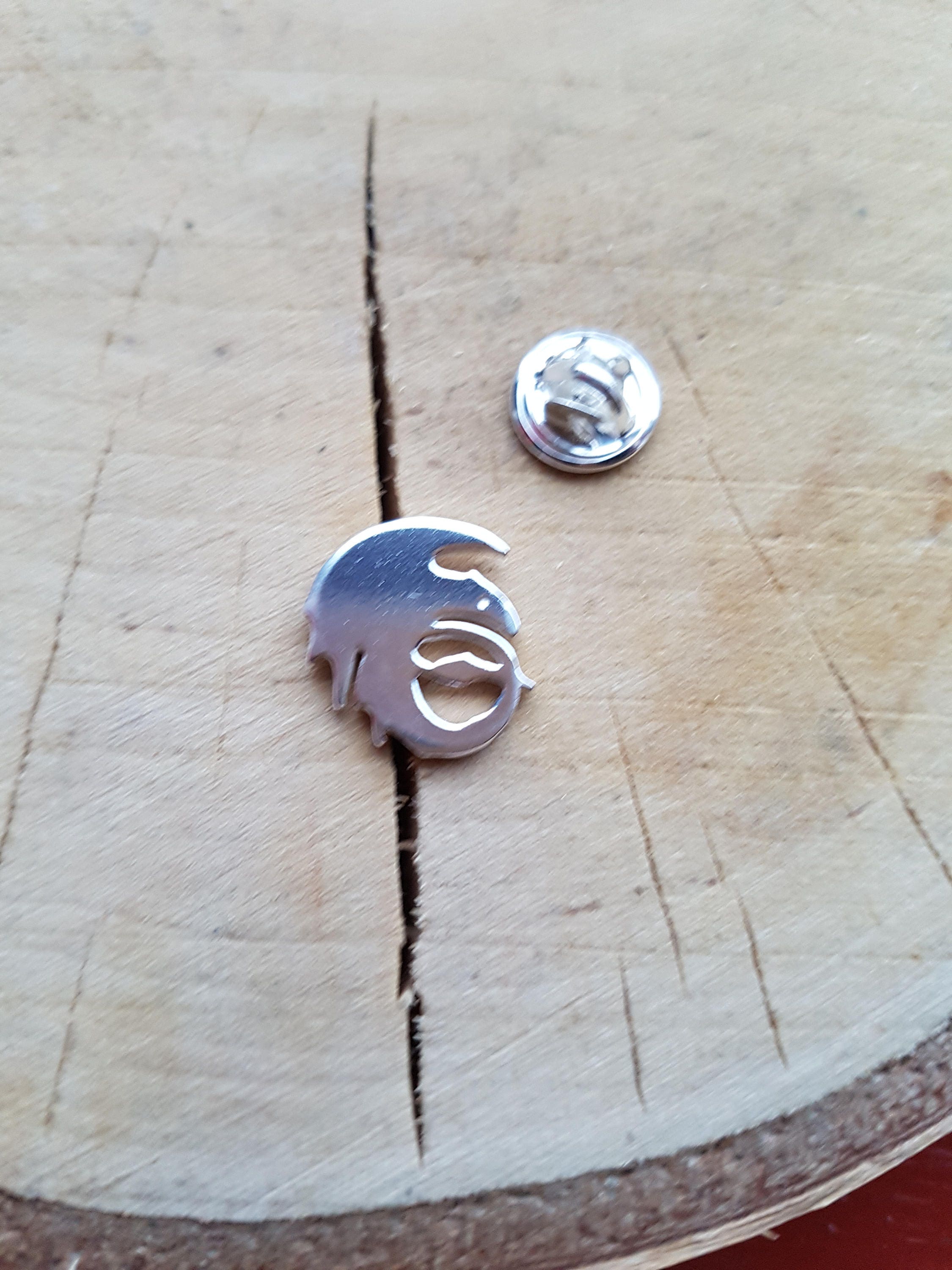 Dragon Tie Pin Lapel Pin Tie Tack Sterling Silver Tie Pin | Etsy