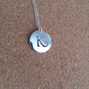 Letter K Necklace, Letter K Jewelry, Monogram Pendant, Personalized ...