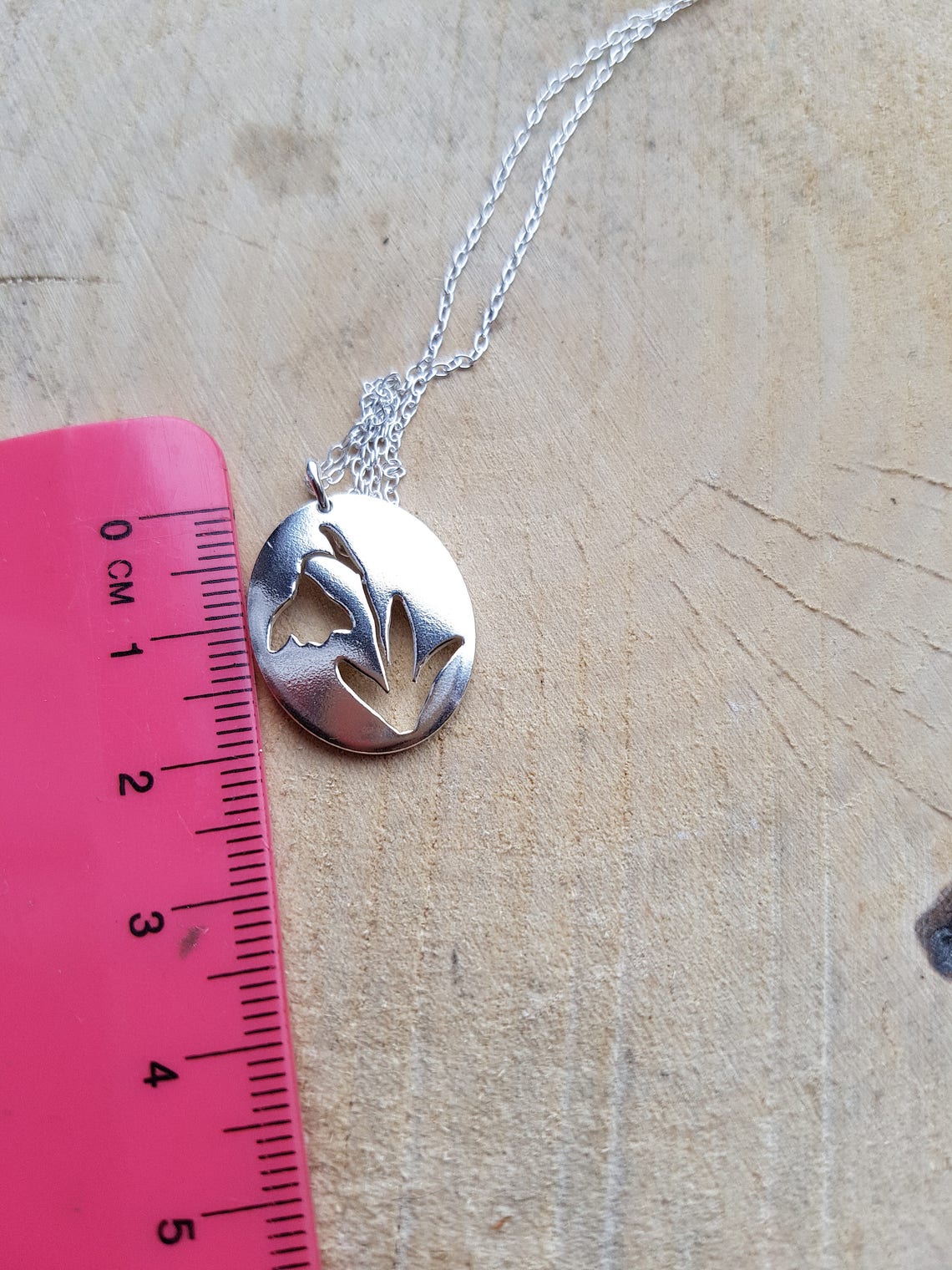 Snowdrop Necklace Flower Necklace Floral Pendant Silver - Etsy UK