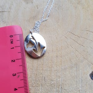 Snowdrop Necklace, Flower Necklace, Floral Pendant, Silver Necklace ...