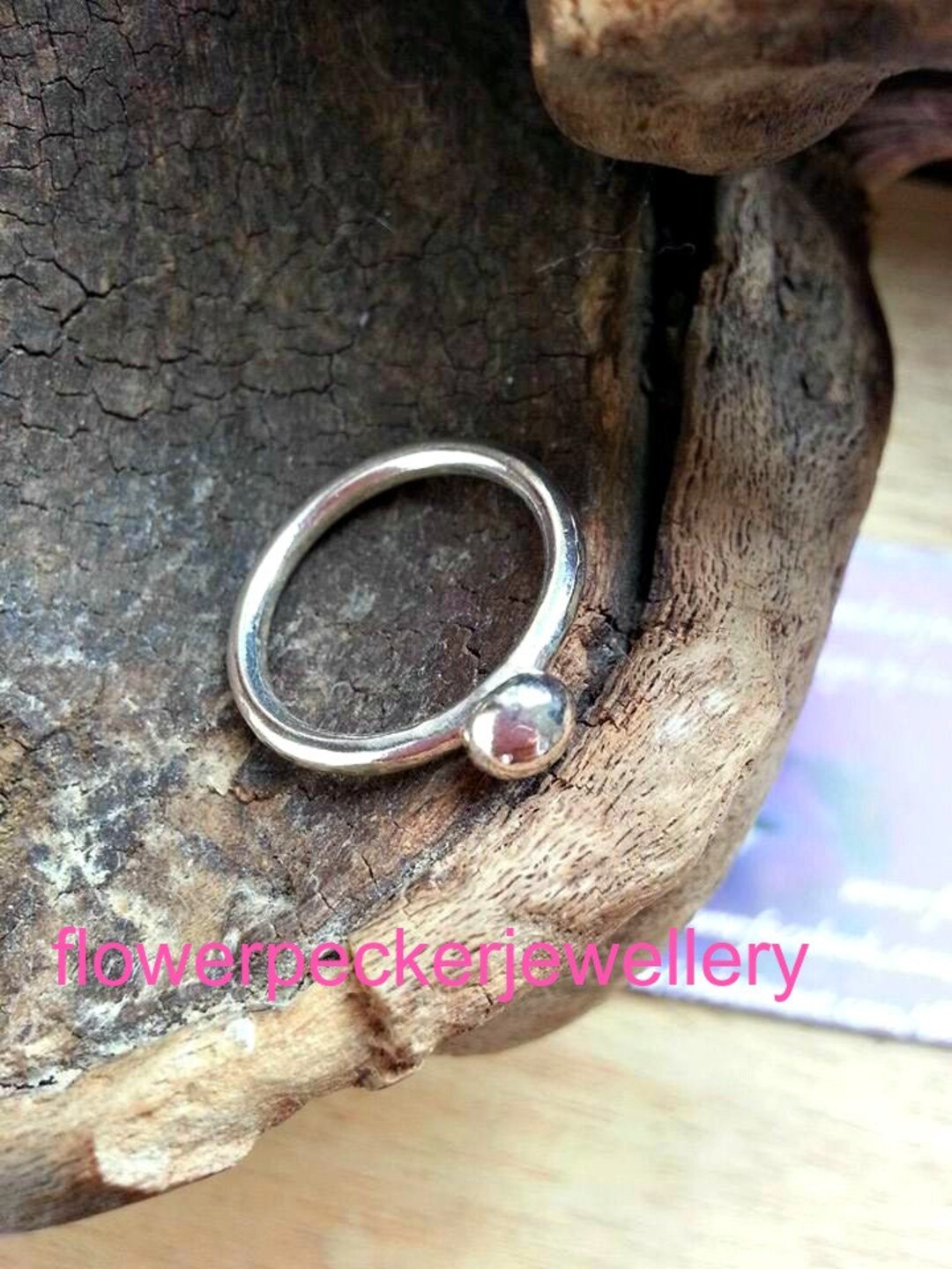 Stacking Pebble Silver Ring, Gift for Her, Pebble Slim Silver Ring - Etsy
