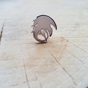 Dragon Tie Pin, Lapel Pin, Tie Tack, Sterling Silver Tie Pin, Dragon ...