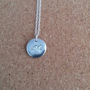 Letter M Pendant, Letter Necklace, Personalized Jewelry, Initial ...
