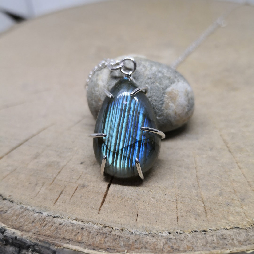 Labradorite Necklace, Labradorite Gemstone, Gift for Her, Birthstone ...