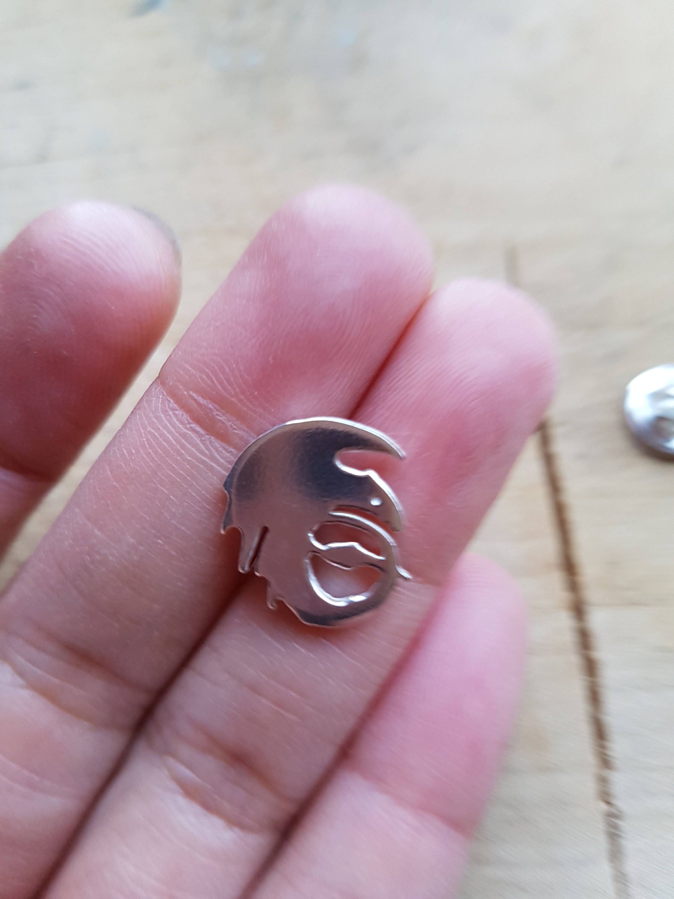 Dragon Tie Pin Lapel Pin Tie Tack Sterling Silver Tie Pin | Etsy