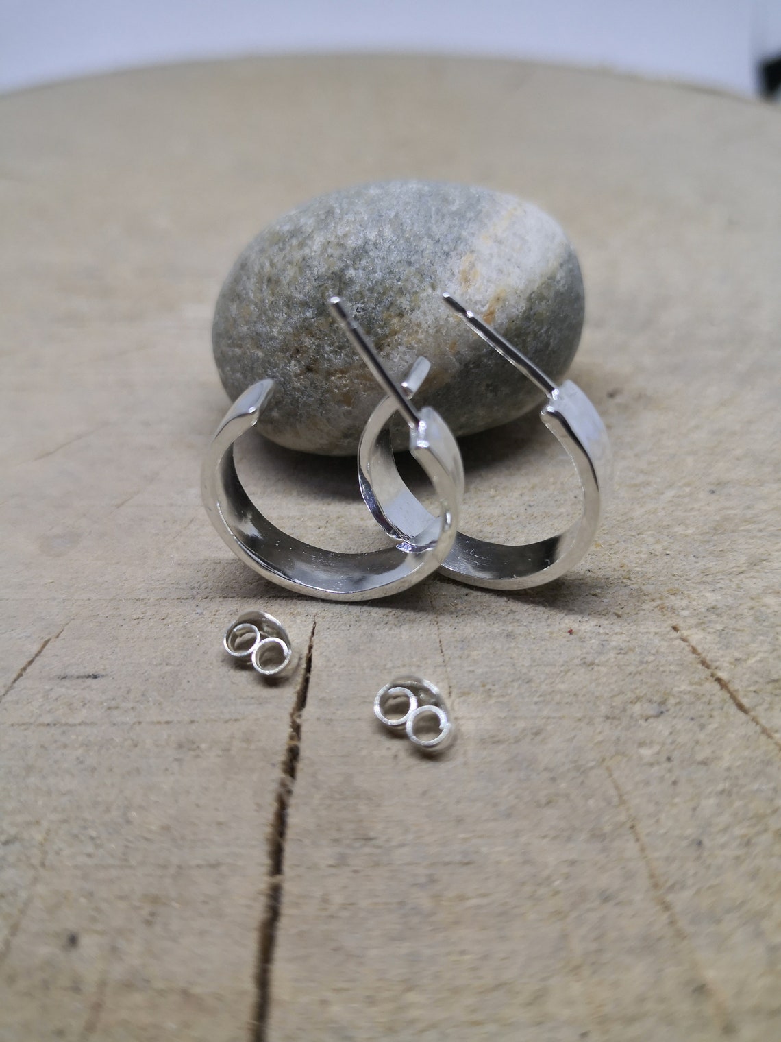 Hoop Earrings Silver Hoop Earrings Open hoops Earrings Gift | Etsy