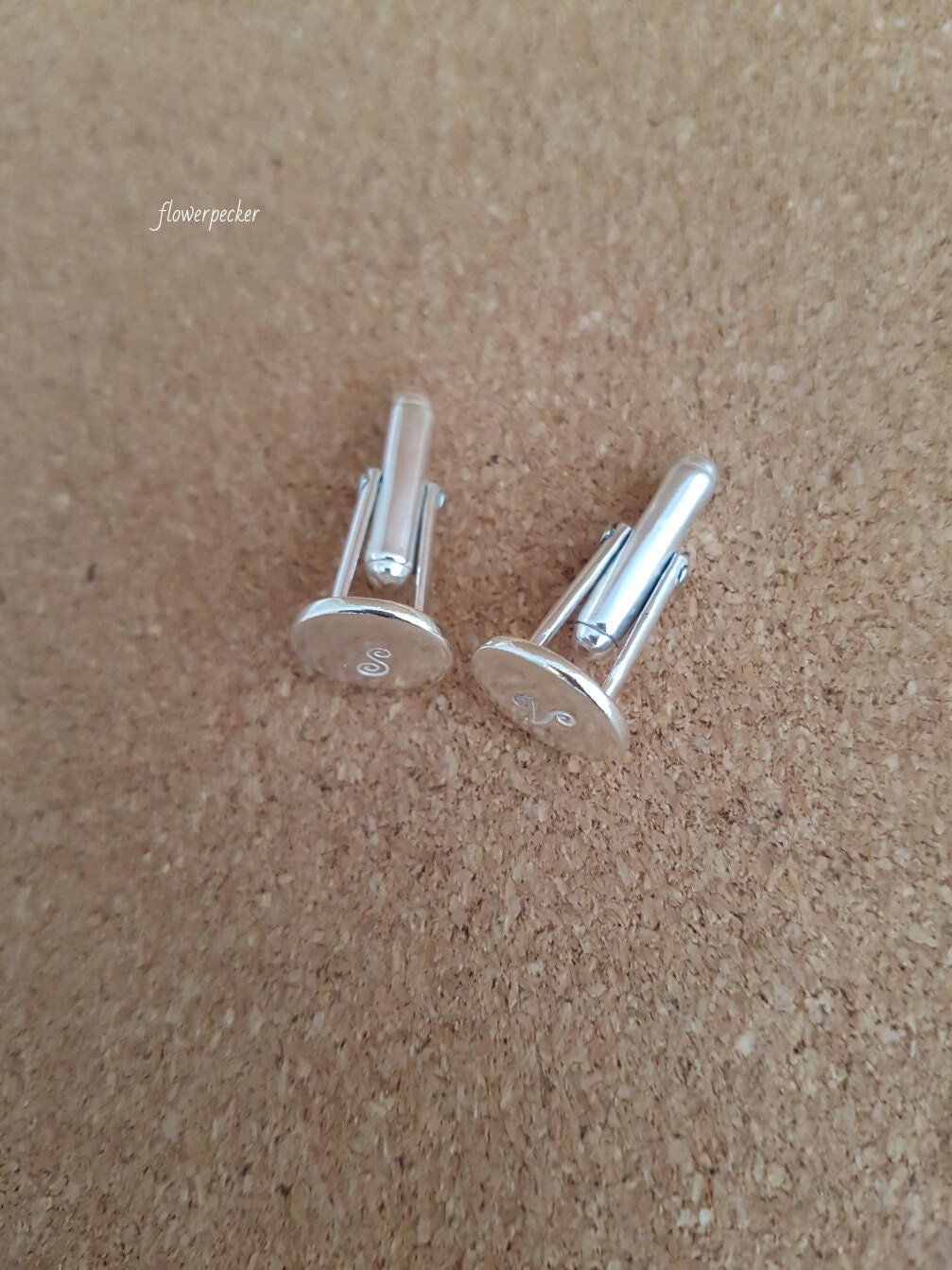 Initial Cufflinks Wedding Cufflinks Custom Cufflinks - Etsy UK