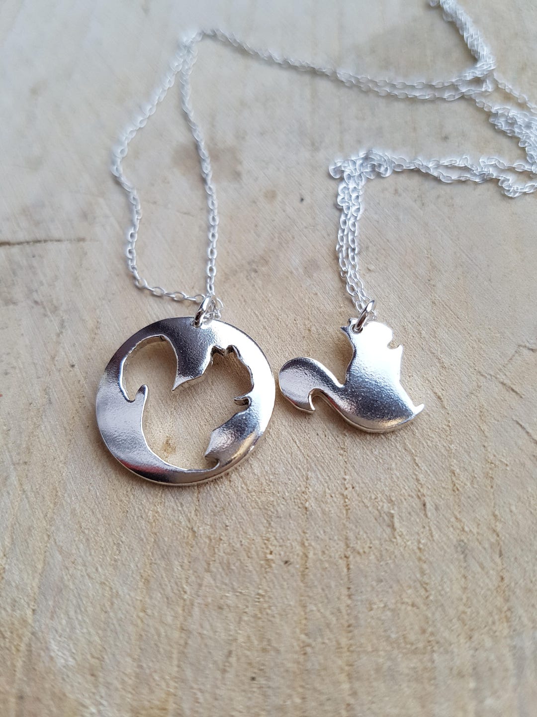 Squirrel Necklace, Silver Squirrel Pendant, Squirrel Charm, Woodland ...