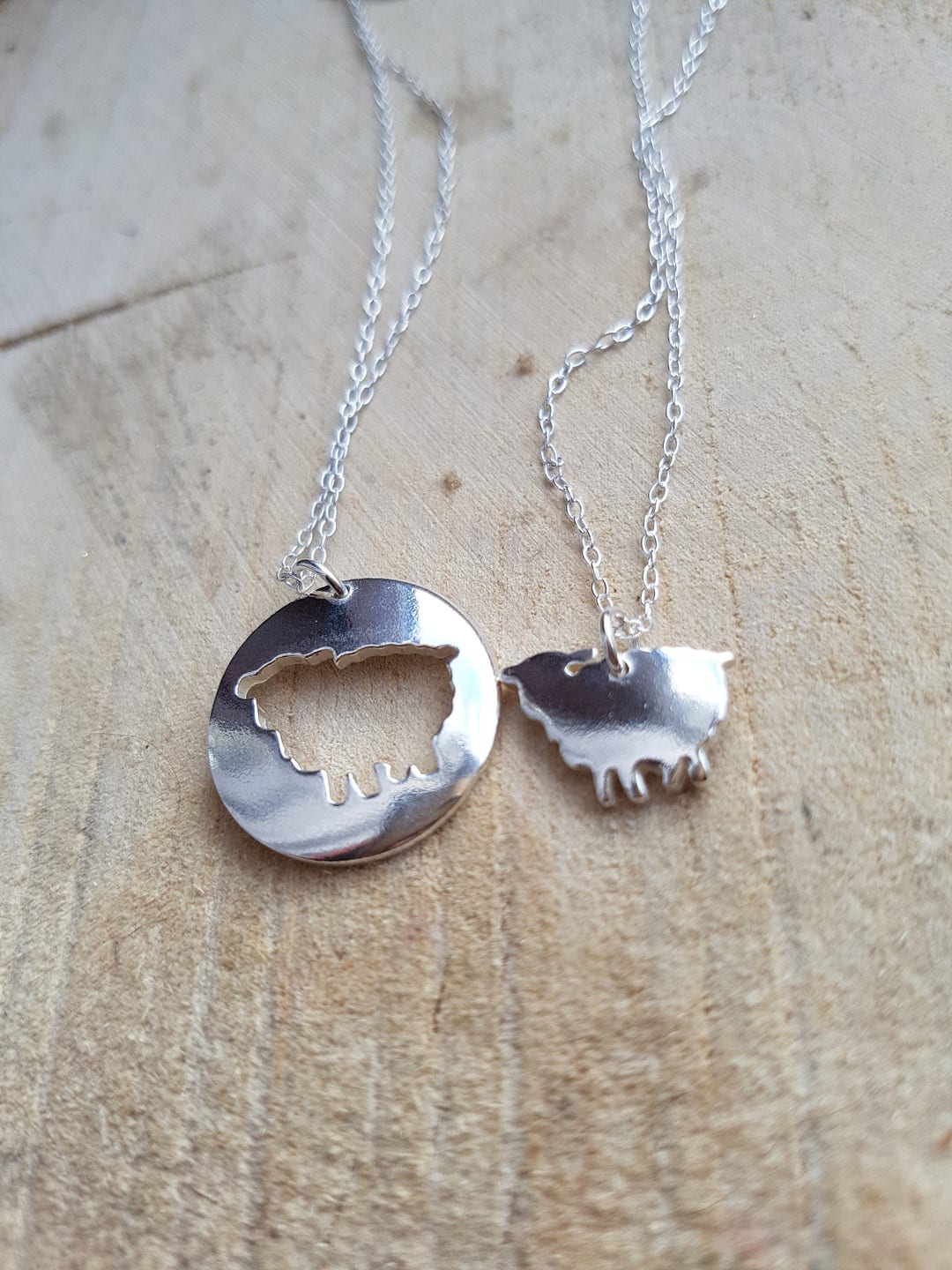 Sterling Silver Sheep Necklace - Etsy