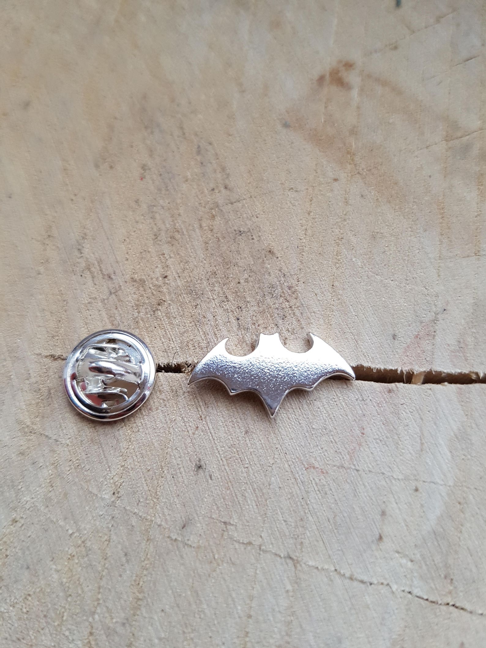 Bat Tie Tack Bat Pin Sterling Silver Bat Tie Tack Lapel - Etsy UK