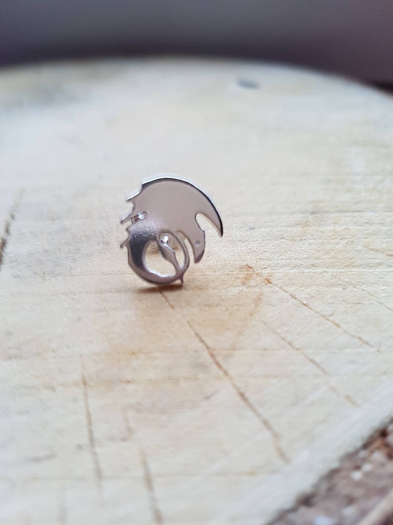 Dragon Tie Pin Lapel Pin Tie Tack Sterling Silver Tie Pin - Etsy