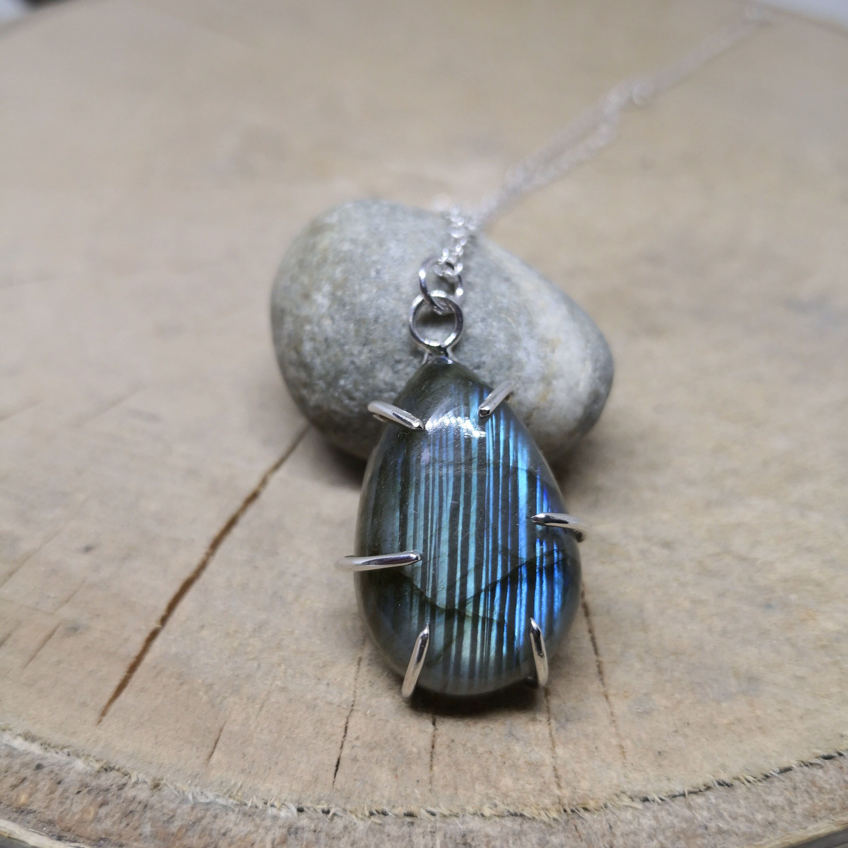 Labradorite Necklace Labradorite Gemstone Gift for Her - Etsy UK