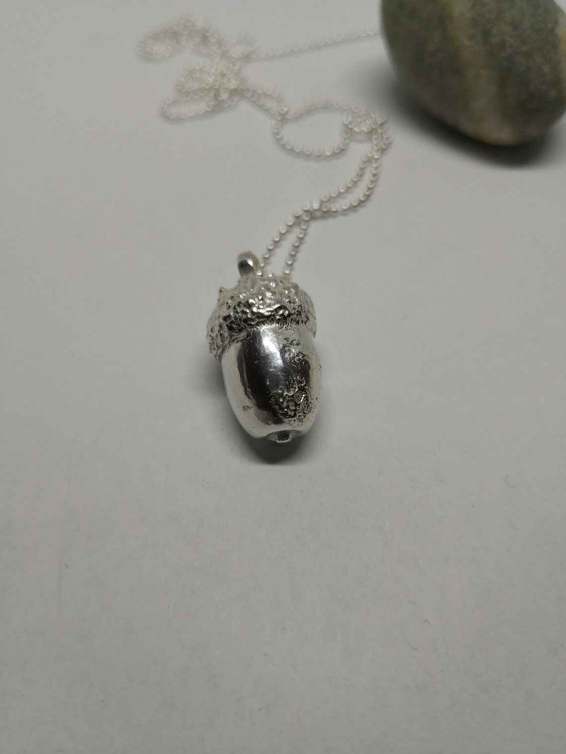 Sterling Silver Acorn Necklace Acorn Jewellery Sterling | Etsy