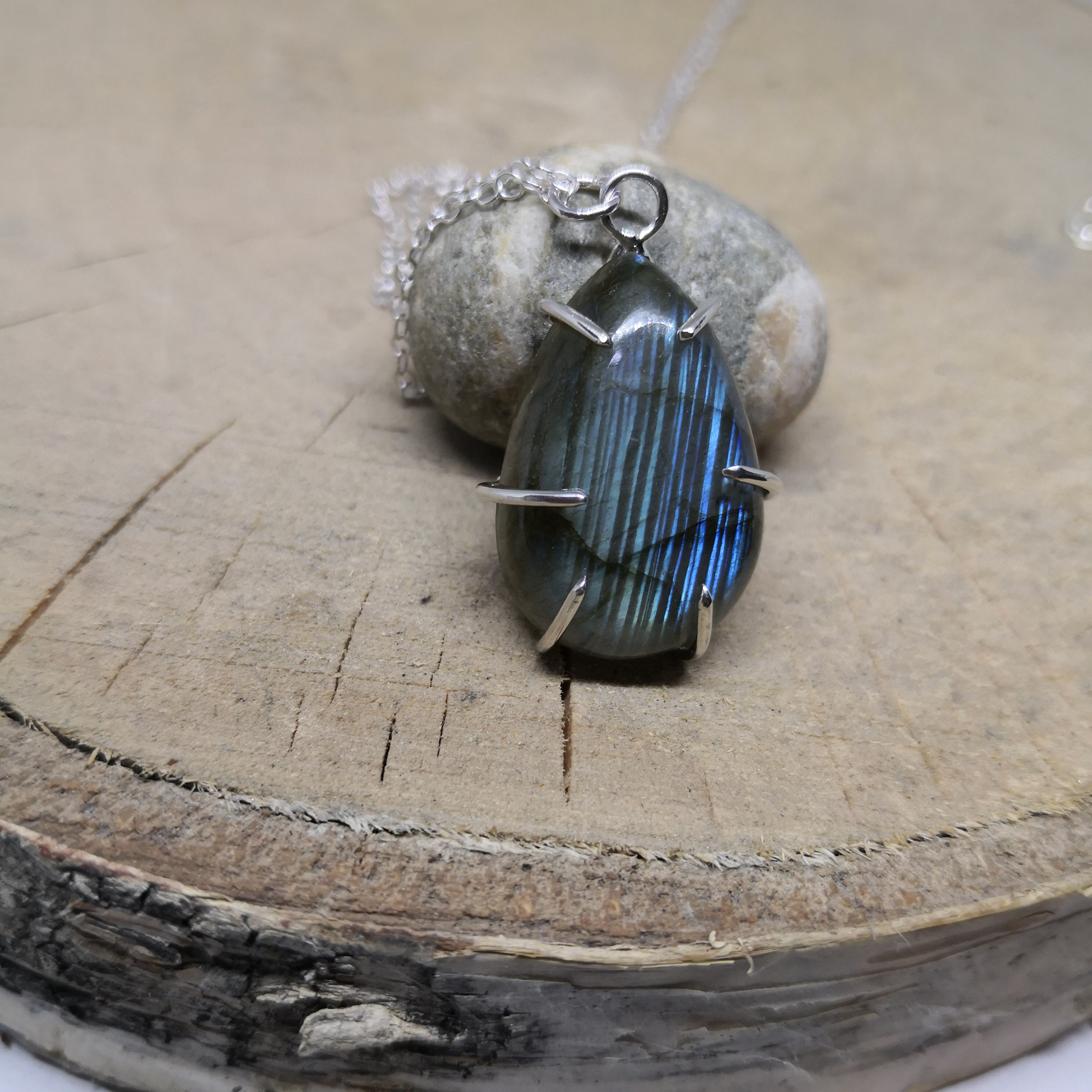 Labradorite Necklace Labradorite Gemstone Gift for Her - Etsy UK