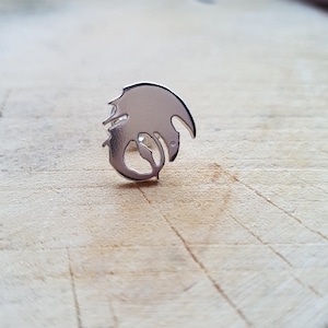 Dragon Tie Pin, Lapel Pin, Tie Tack, Sterling Silver Tie Pin, Dragon ...