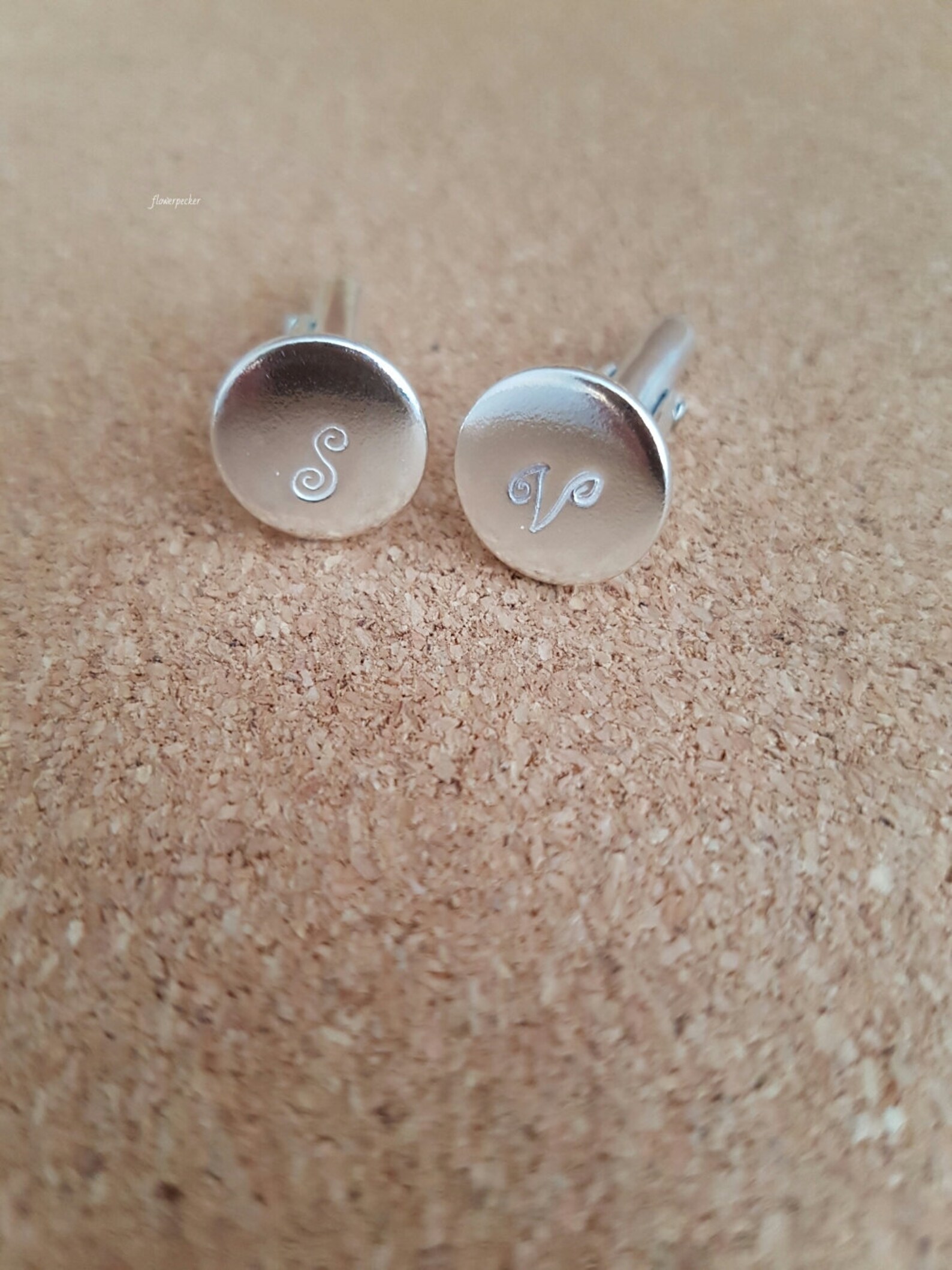 Initial Cufflinks Wedding Cufflinks Custom Cufflinks - Etsy UK