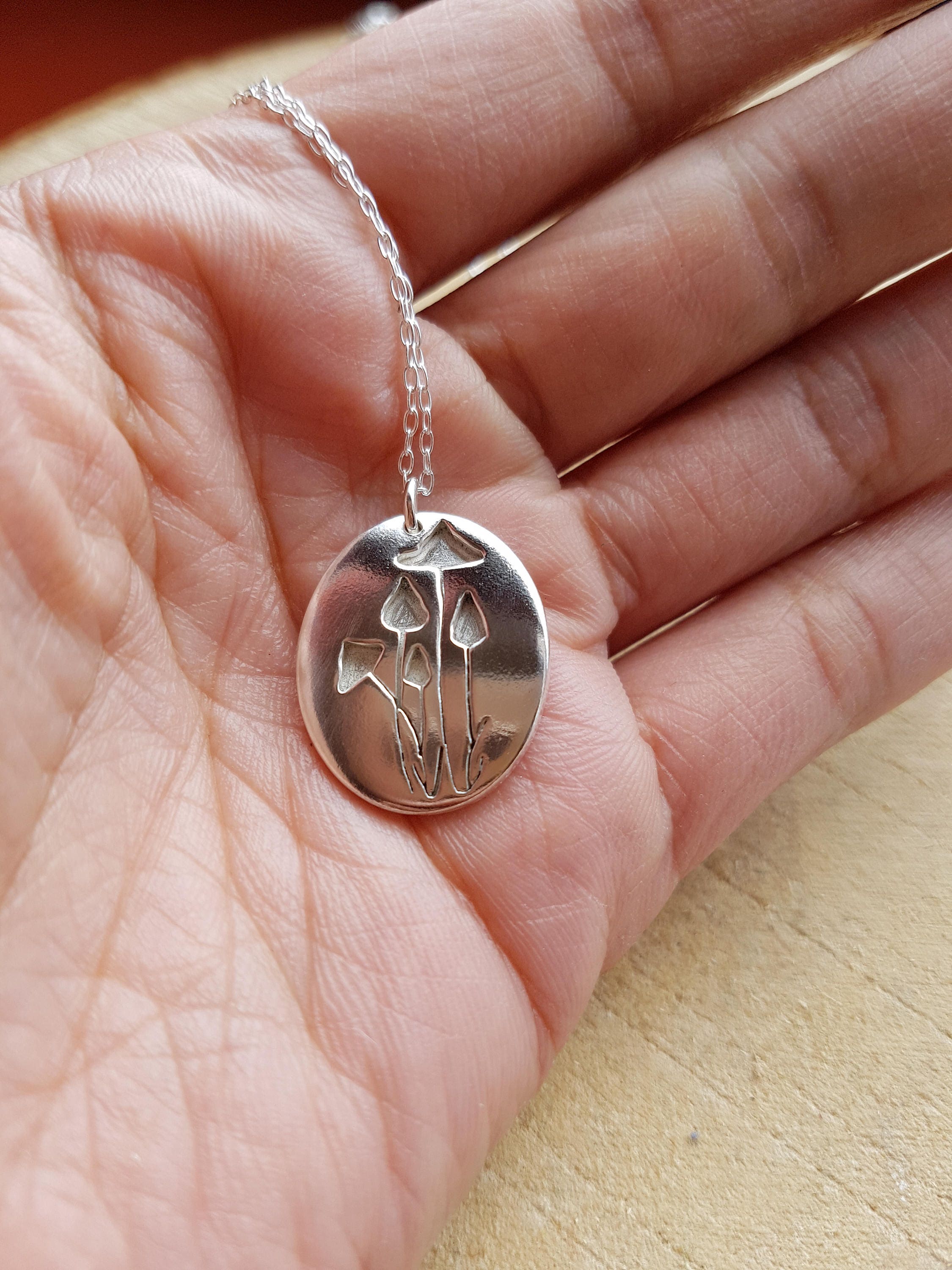 Mushroom Necklace Toadstool Pendant Woodland Jewellery | Etsy