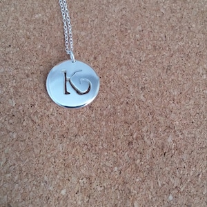 Letter K Necklace, Letter K Jewelry, Monogram Pendant, Personalized ...