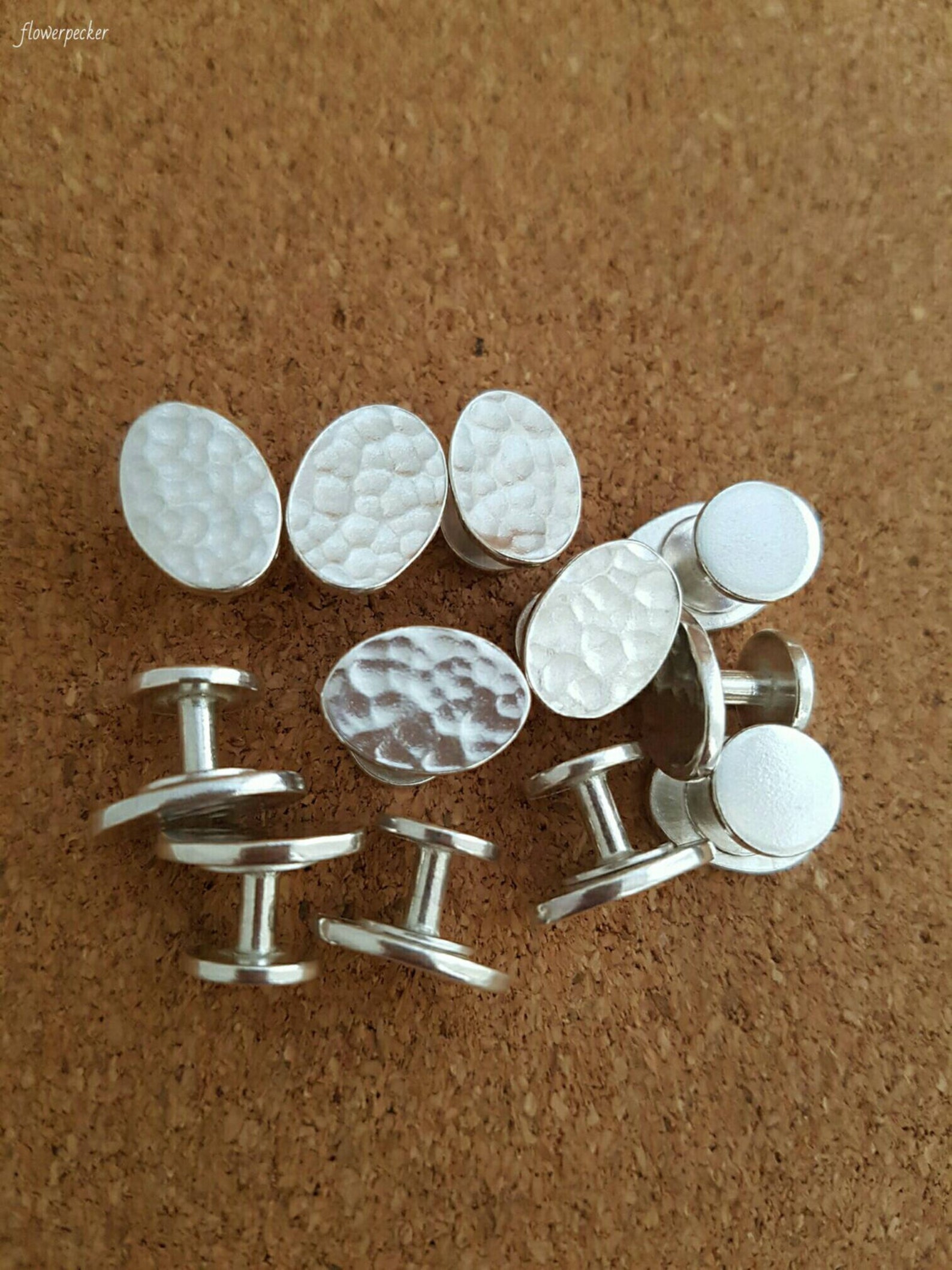 Stud Set Shirt Stud Tuxedo Stud Studs Shirt Button Silver - Etsy UK