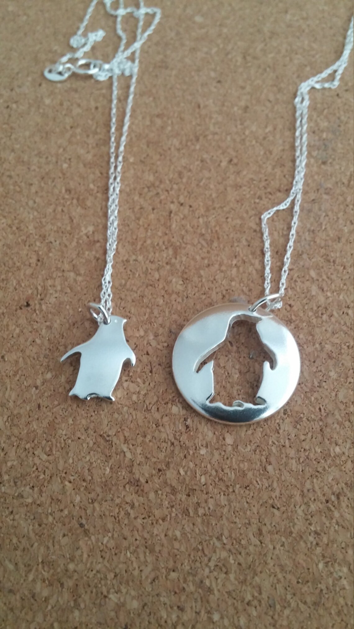 Sterling Silver Penguin Necklace - Etsy UK