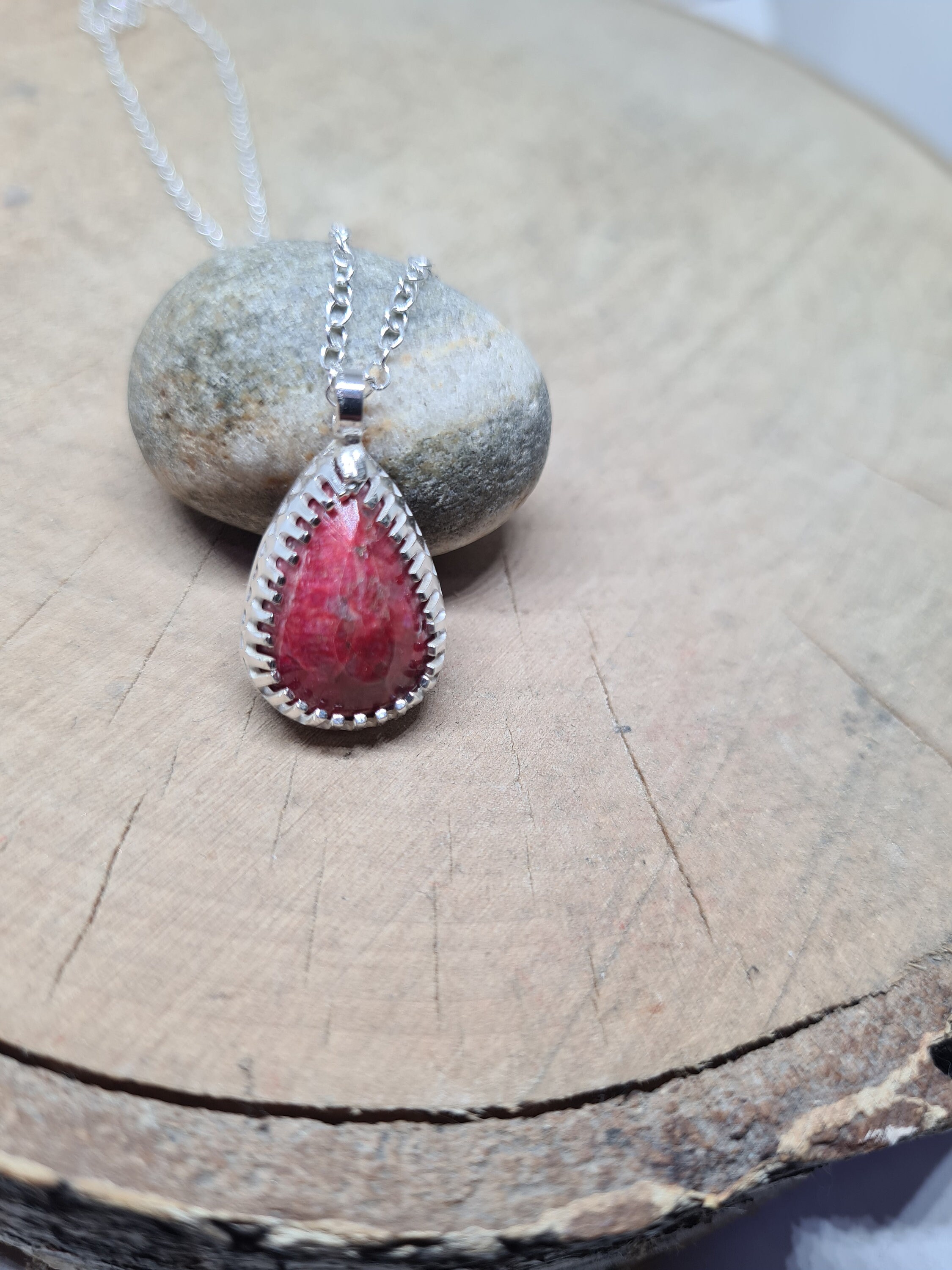 Ruby Necklace July Birthstone Necklace Gemstone Jewelry - Etsy UK