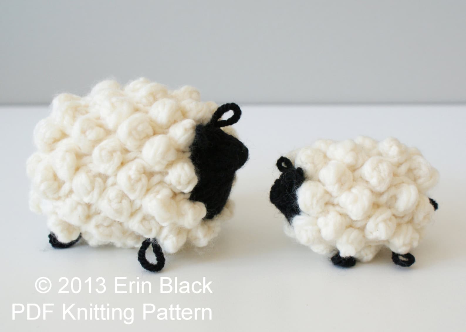 DIY Knitting PATTERN Chunky Knit Sheep Toy Ornaments 2 - Etsy