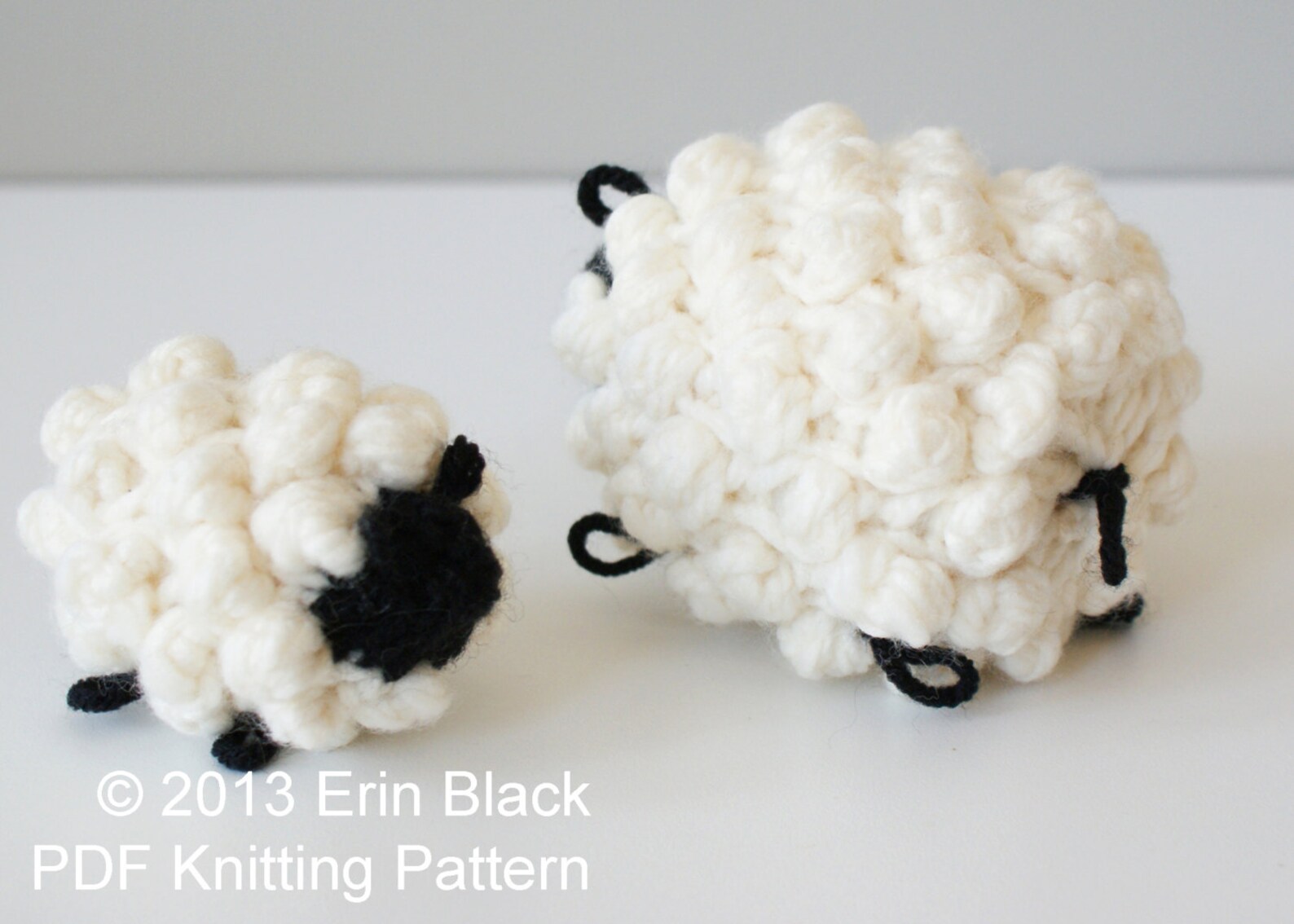 DIY Knitting PATTERN Chunky Knit Sheep Toy Ornaments 2 - Etsy