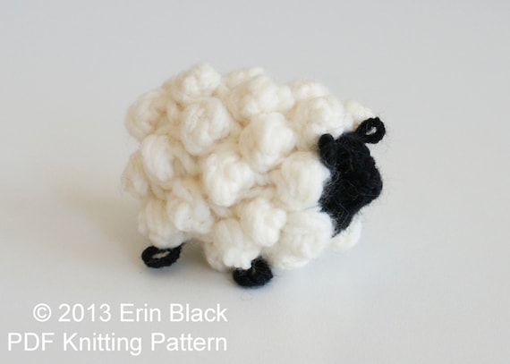 DIY Knitting PATTERN Chunky Knit Sheep Toy Ornaments 2 | Etsy