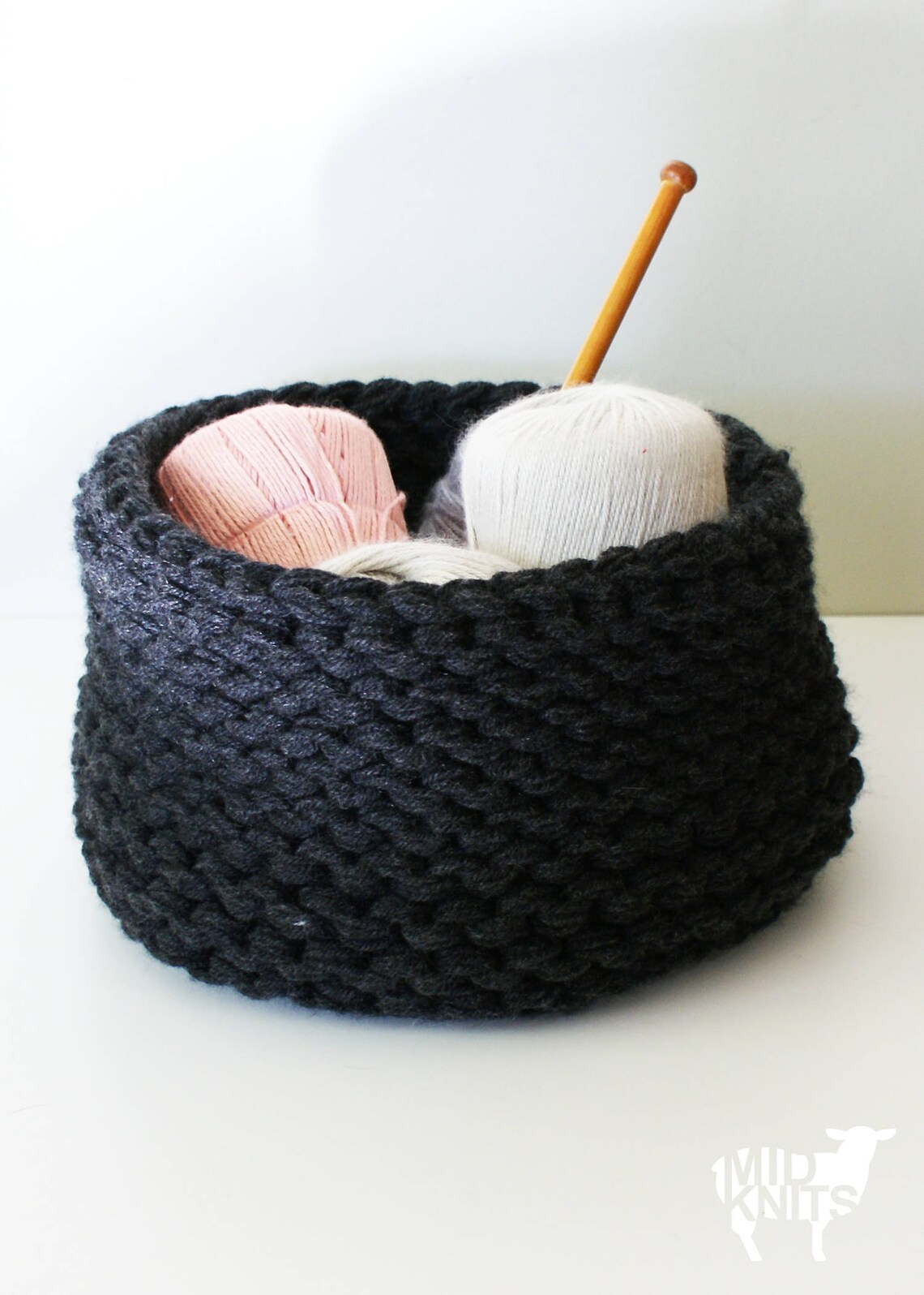 DIY Knitting PATTERN - Chunky Knit Baskets (2014025): Chunky Knit, Knit ...