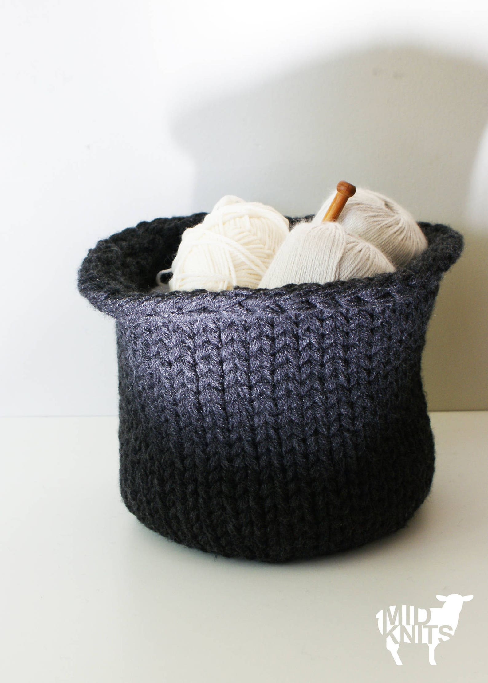 DIY Knitting PATTERN Chunky Knit Baskets 2014025: chunky | Etsy