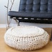 DIY Crochet PATTERN - Crochet Cable Footstool Cover Fits Ikea's Alseda ...