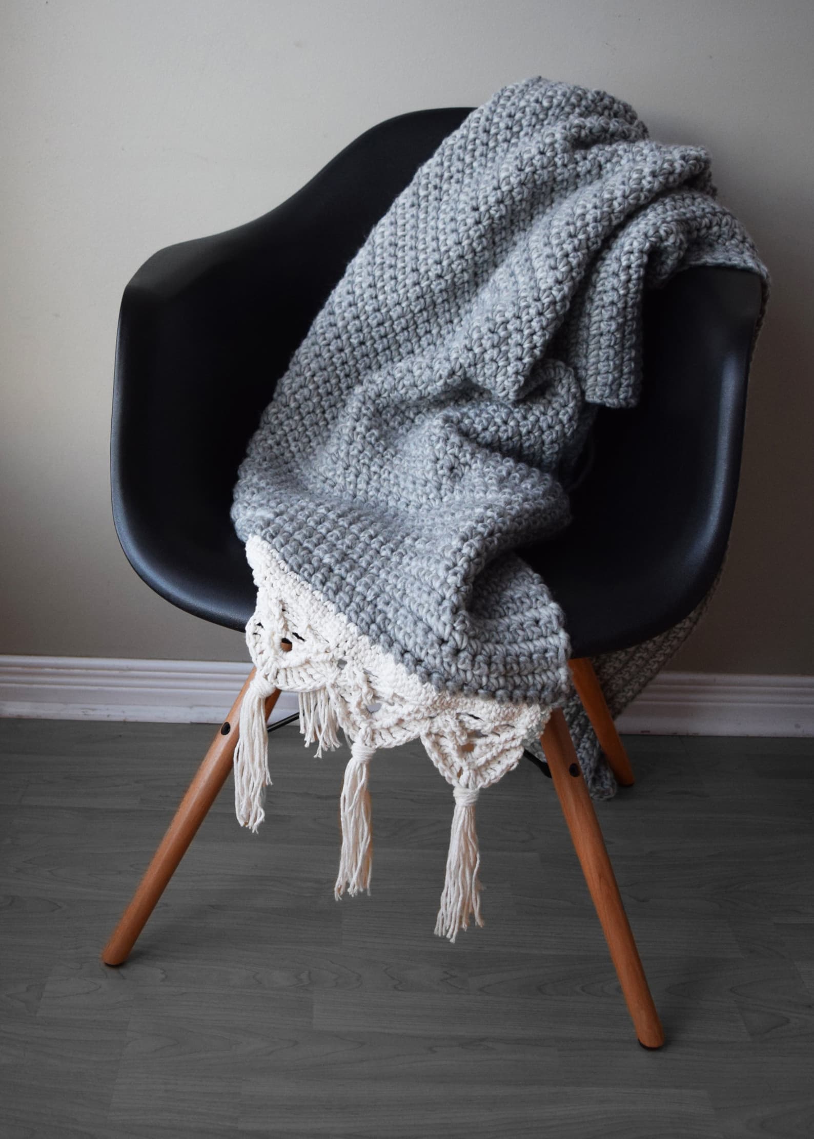 DIY Crochet PATTERN Crochet Macrame Edged Blanket 2019001: - Etsy