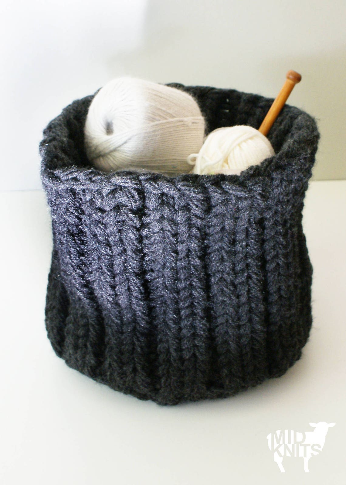 DIY Knitting PATTERN Chunky Knit Baskets 2014025: chunky | Etsy