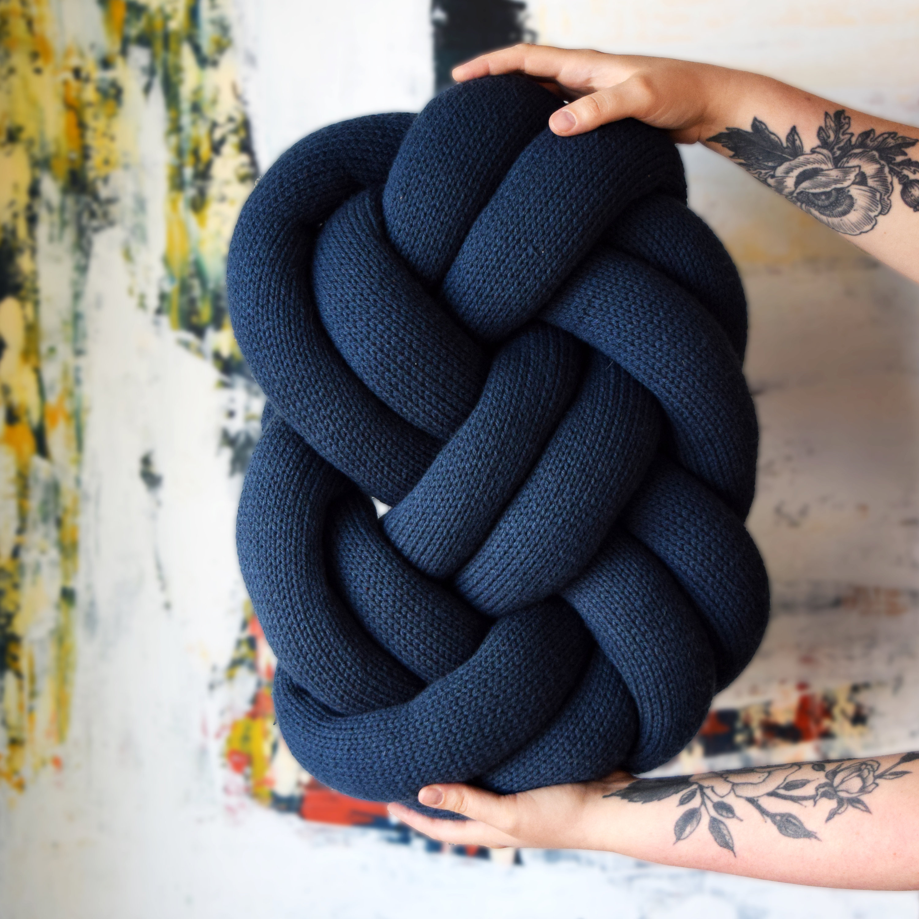 DIY Knitting PATTERN Knit Knot Pillows 2019007: Knitting - Etsy