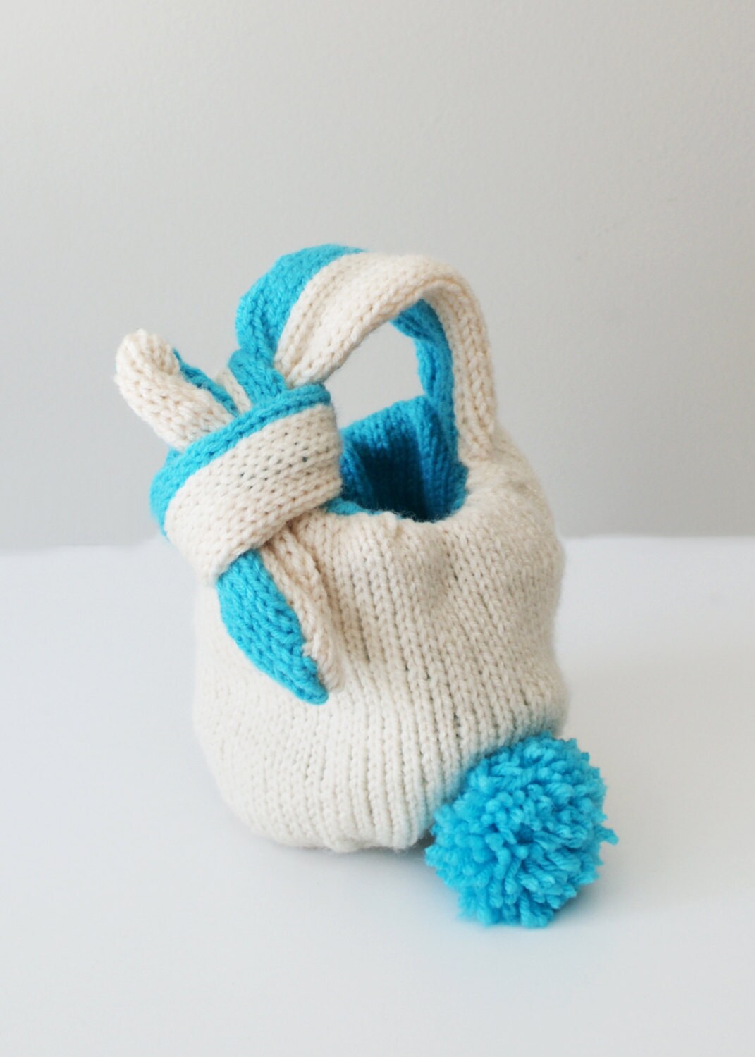 DIY Knitting PATTERN - Knit Bunny Baskets (in Small 5" and Large 7 ...