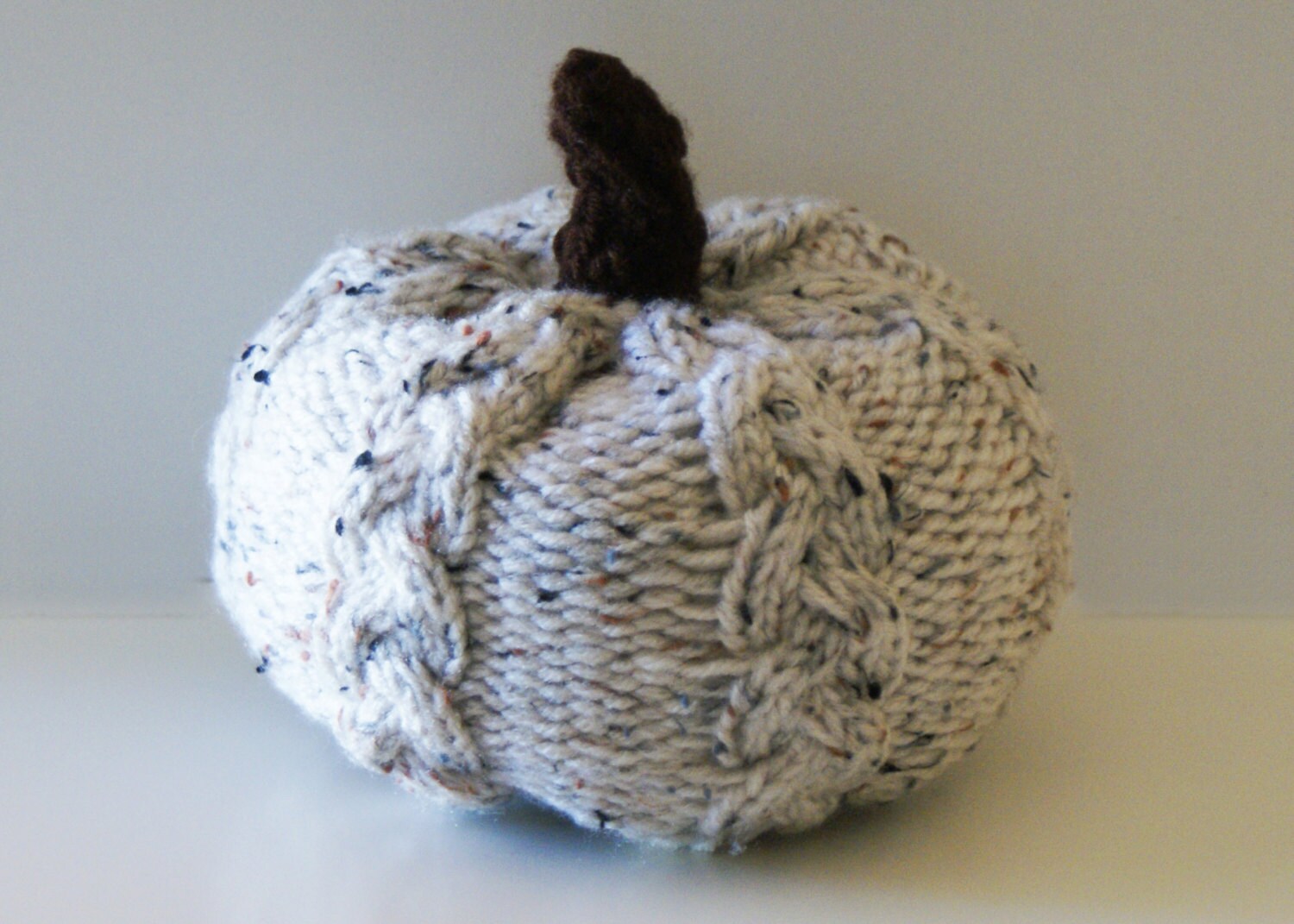 DIY Knitting PATTERN - Cable Knit Pumpkins for Thanksgiving (in 5", and 6.5" Diameter) - Etsy