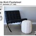 DIY Knitting PATTERN Cable Knit Footstool Size: 13 Diameter X 17 Tall ...