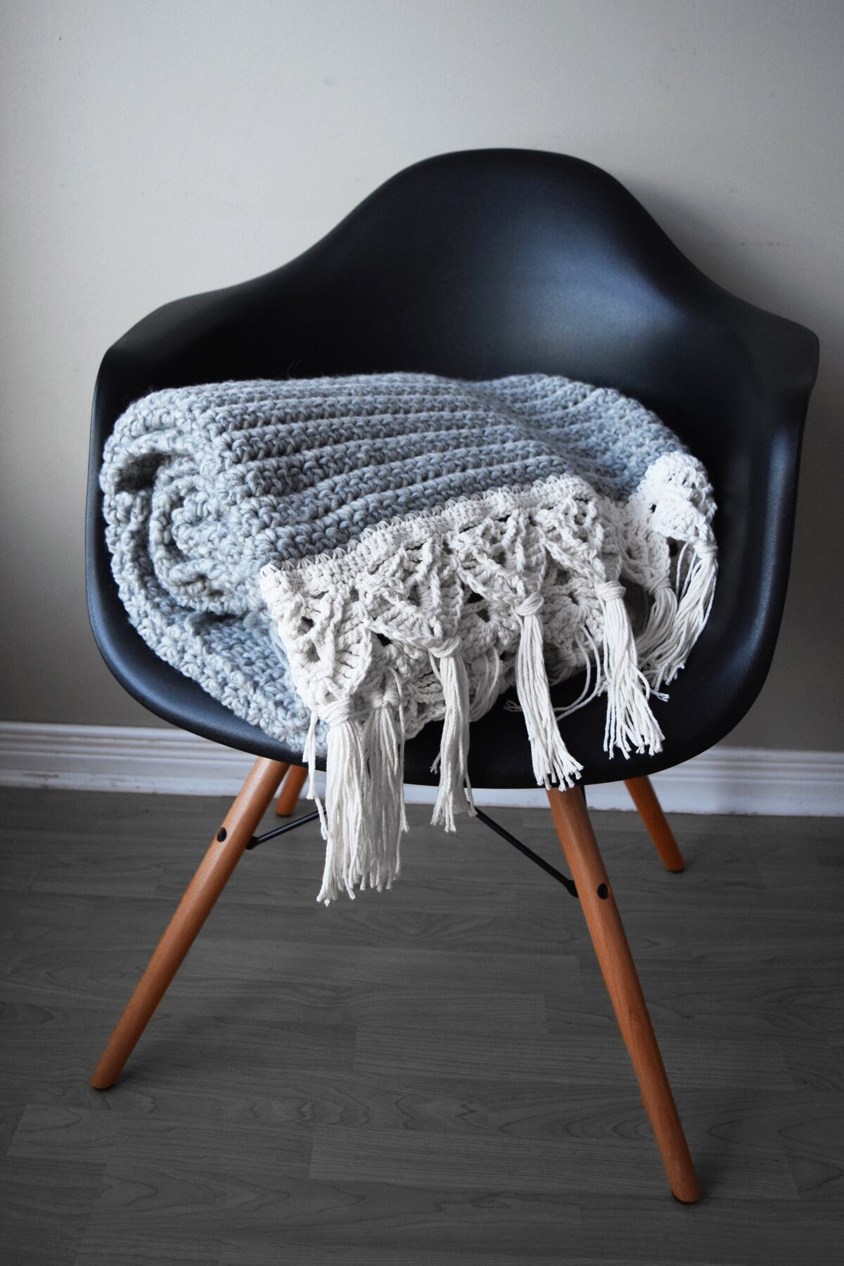 DIY Crochet PATTERN - Crochet Macrame Edged Blanket (2019001): Crochet ...