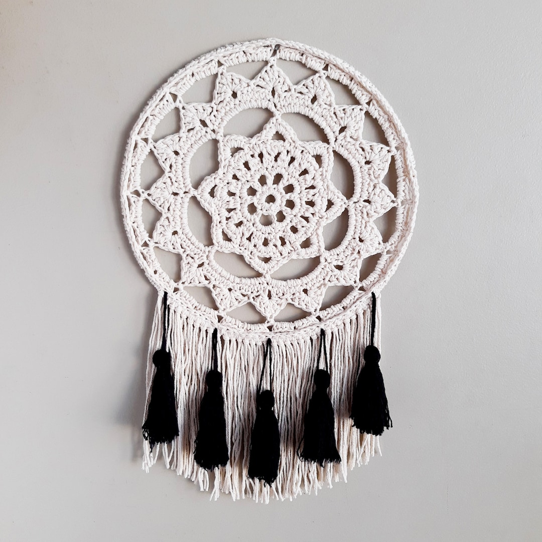 DIY Crochet PATTERN - Dahlia Delight Crochet Doily (2014021-3): Pattern, Mobile, Wall Art ...