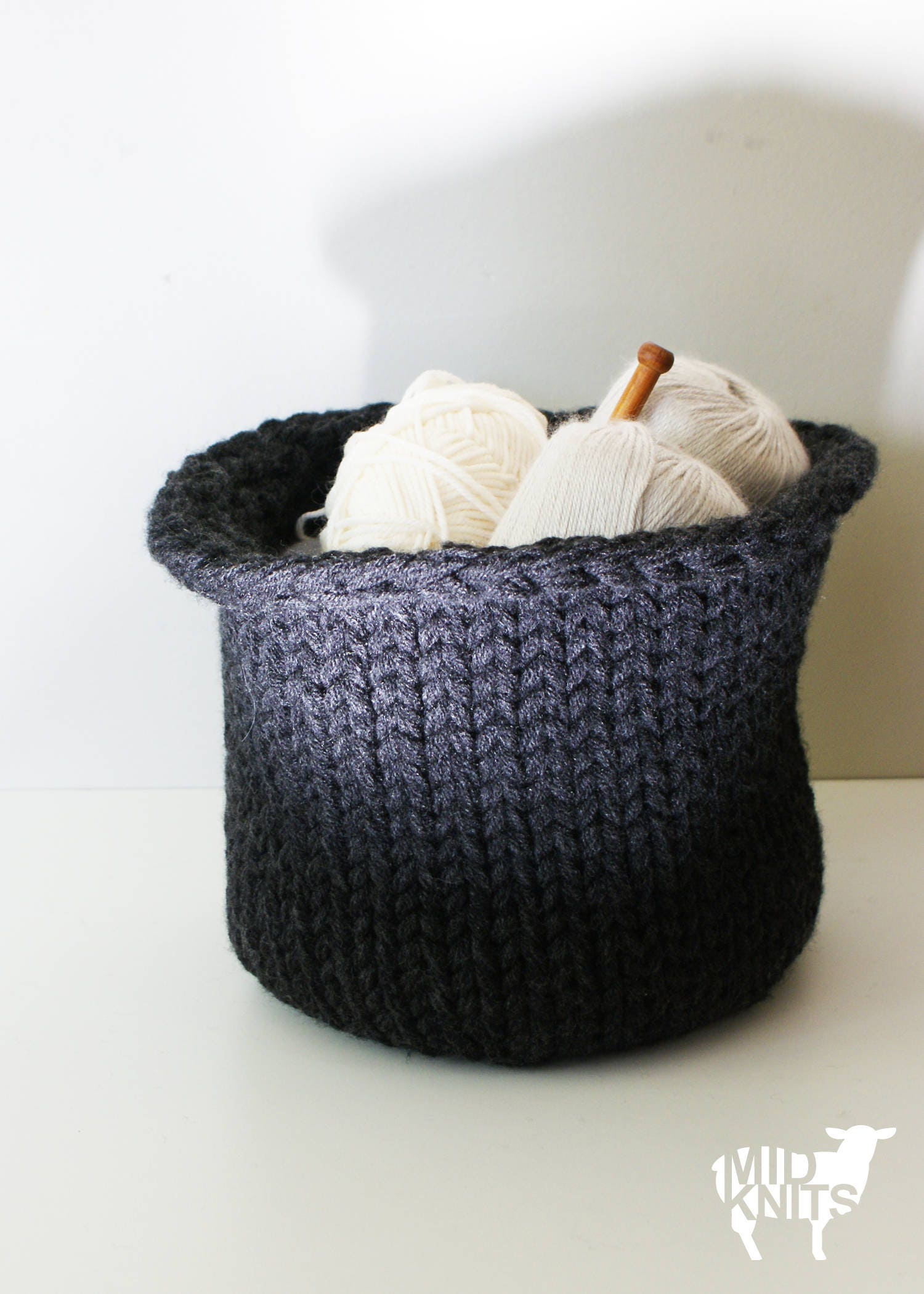 DIY Knitting PATTERN - Chunky Knit Baskets (2014025): Chunky Knit, Knit ...