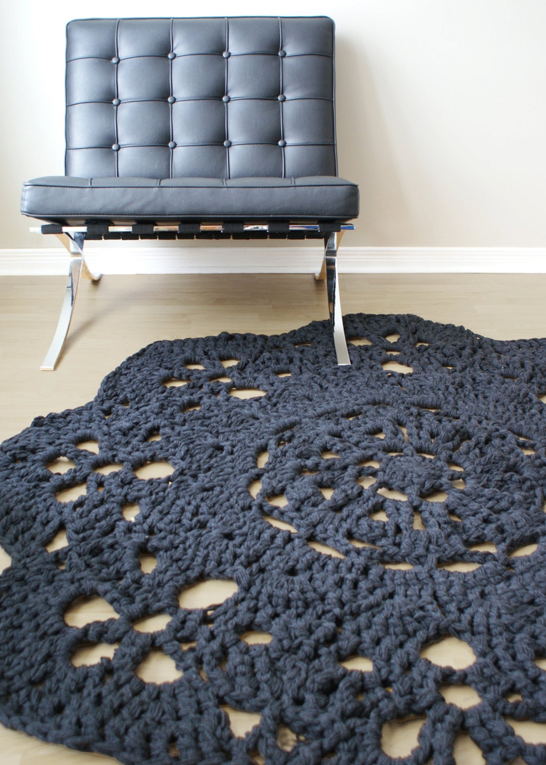 DIY Crochet PATTERN - Throw Blanket / Rug Super Chunky Doily 8 Styles ...