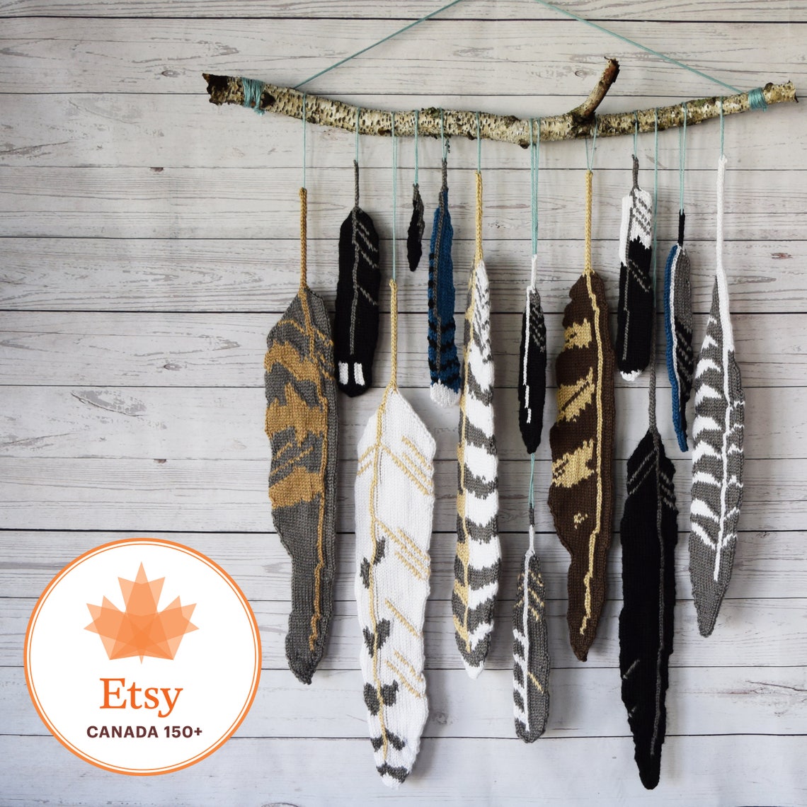 DIY Knitting PATTERN Knit Feathers of Canada Size: | Etsy