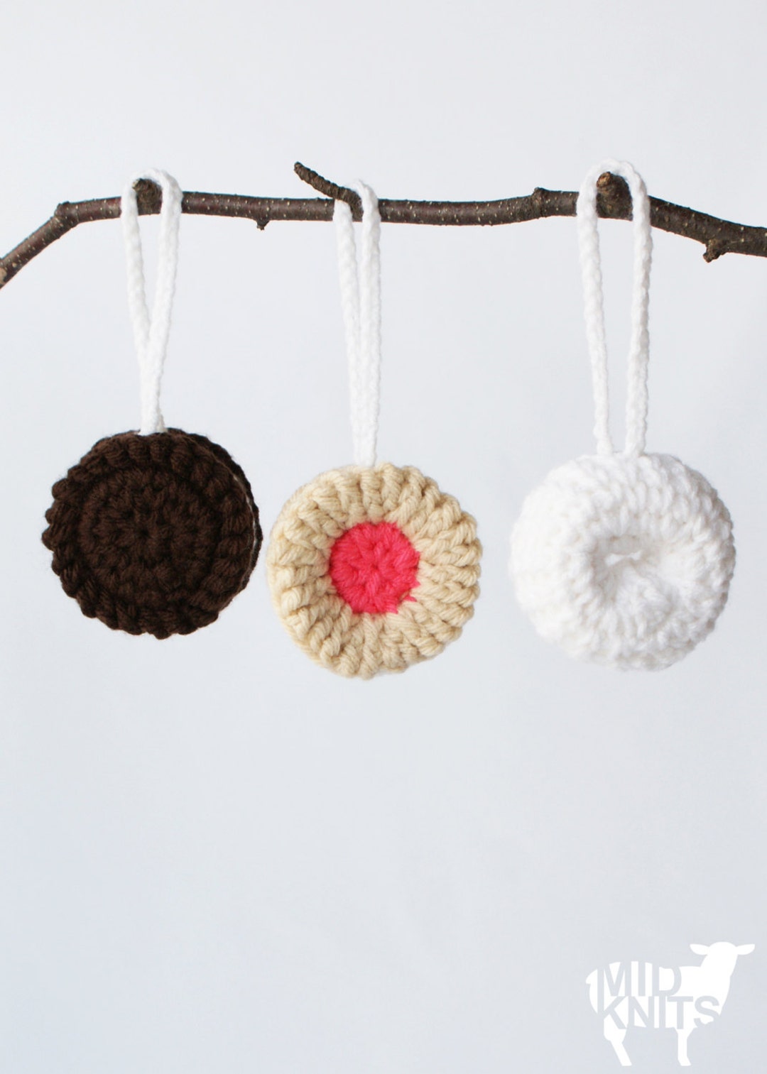 DIY Crochet PATTERN Sweet Treats Mini Ornament Collection 2.5 Diameter ...