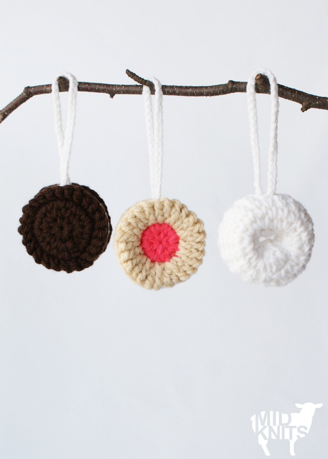 DIY Crochet PATTERN - Sweet Treats Mini Ornament Collection - 2.5 ...