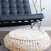 DIY Crochet PATTERN - Crochet Cable Footstool Cover Fits Ikea's Alseda ...