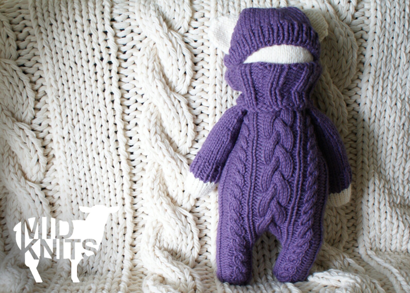 DIY Knitting PATTERN Cable Knit Teddy Bear Stuffie Size: - Etsy