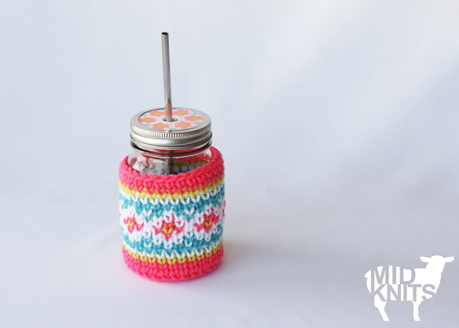 DIY Crochet PATTERN Fair Isle Drink Cozies 3 - Etsy
